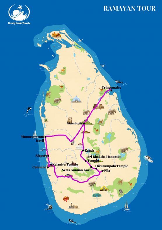 Sri Lanka Ramayana Tour with Ramayana Sites in Sri lanka